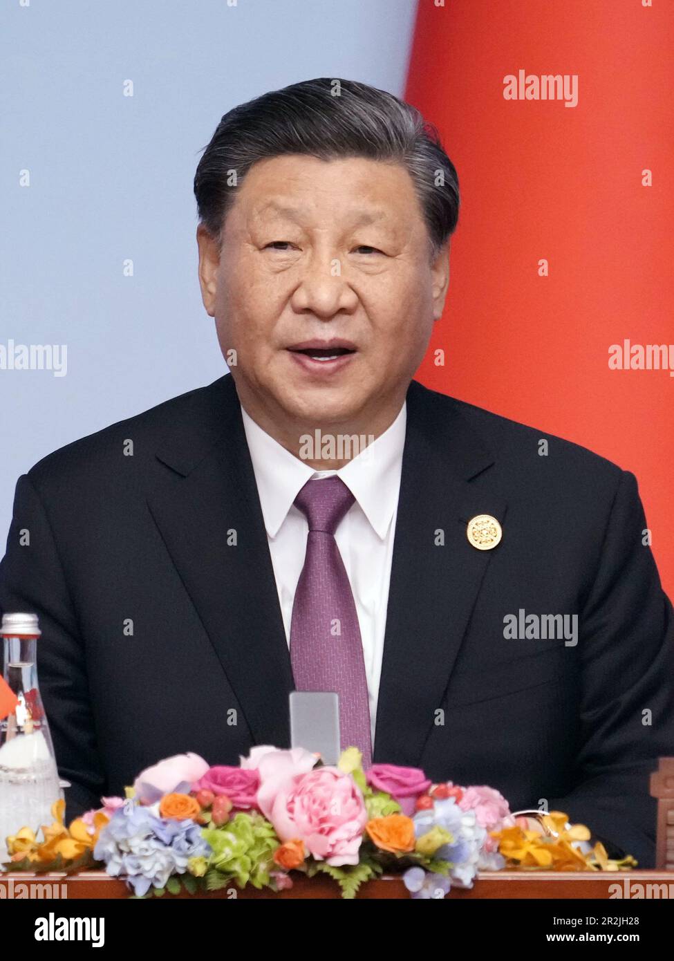 Chinese President Xi Jinping attends a press conference after the China ...