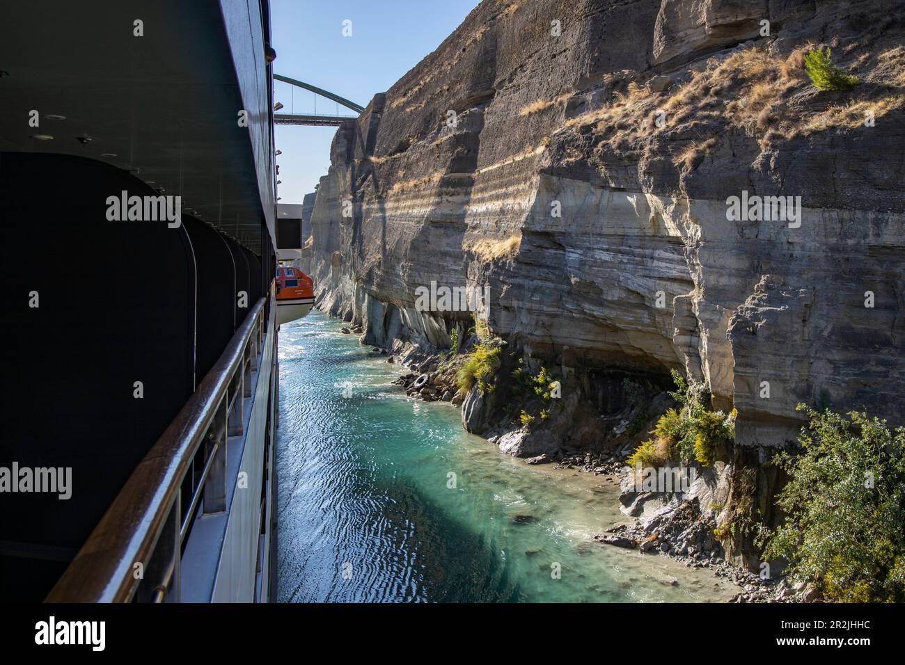 Side of expedition cruise ship World Explorer (Nicko Cruises) behind a ...