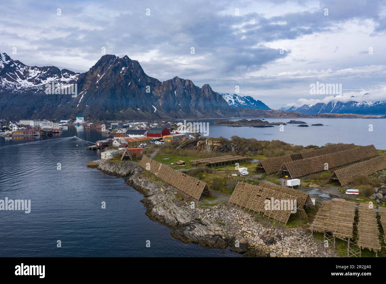 Aerial shot city svolvaer from hi-res stock photography and images - Alamy
