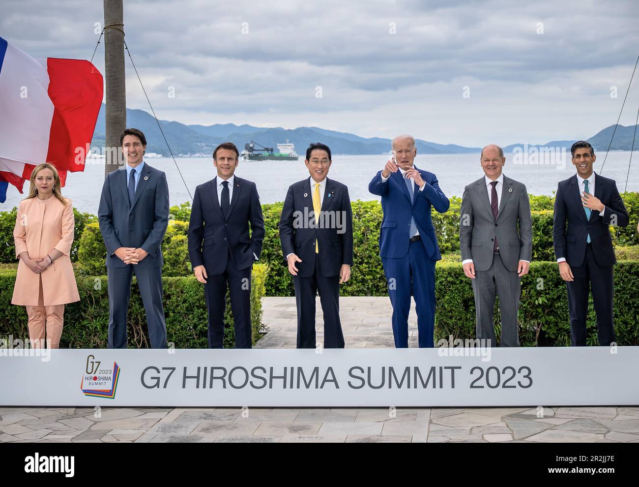 Hiroshima, Japan. 20th May, 2023. Giorgia Meloni (l-r), Prime Minister ...