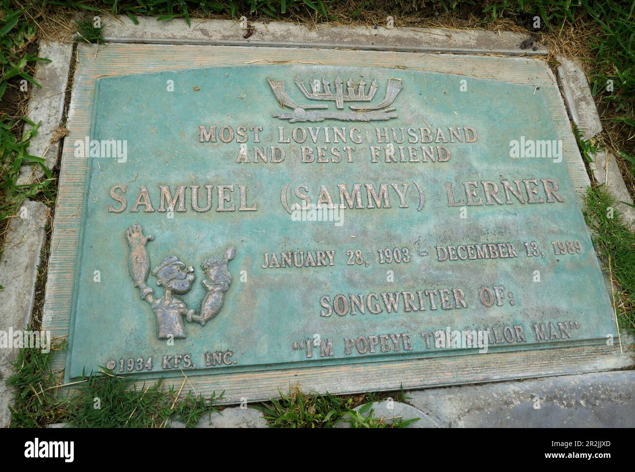 Los Angeles, California, USA 18th May 2023 Songwriter Sam Lerner Grave ...