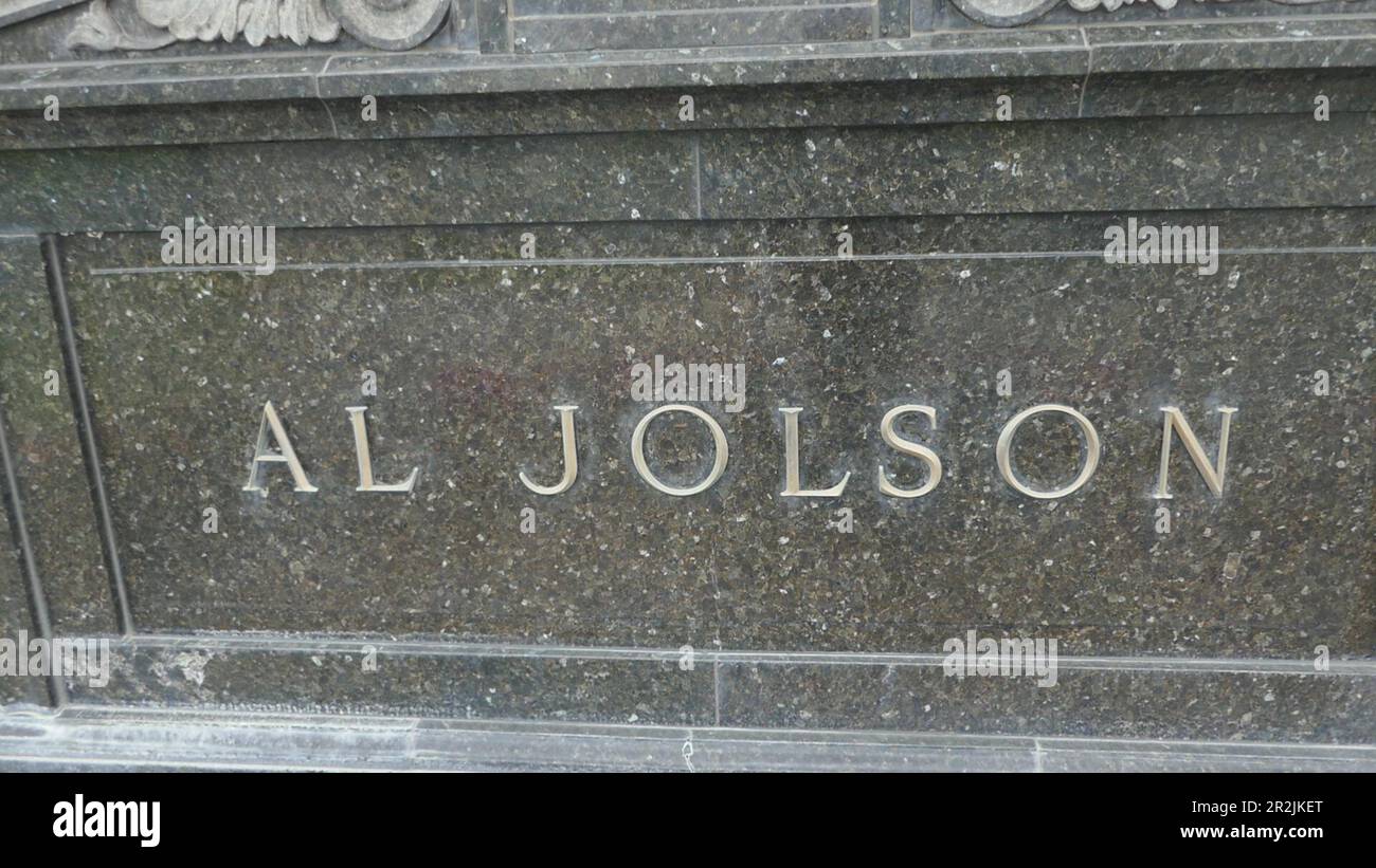Los Angeles, California, USA 18th May 2023 Singer/actor Al Jolson Grave ...