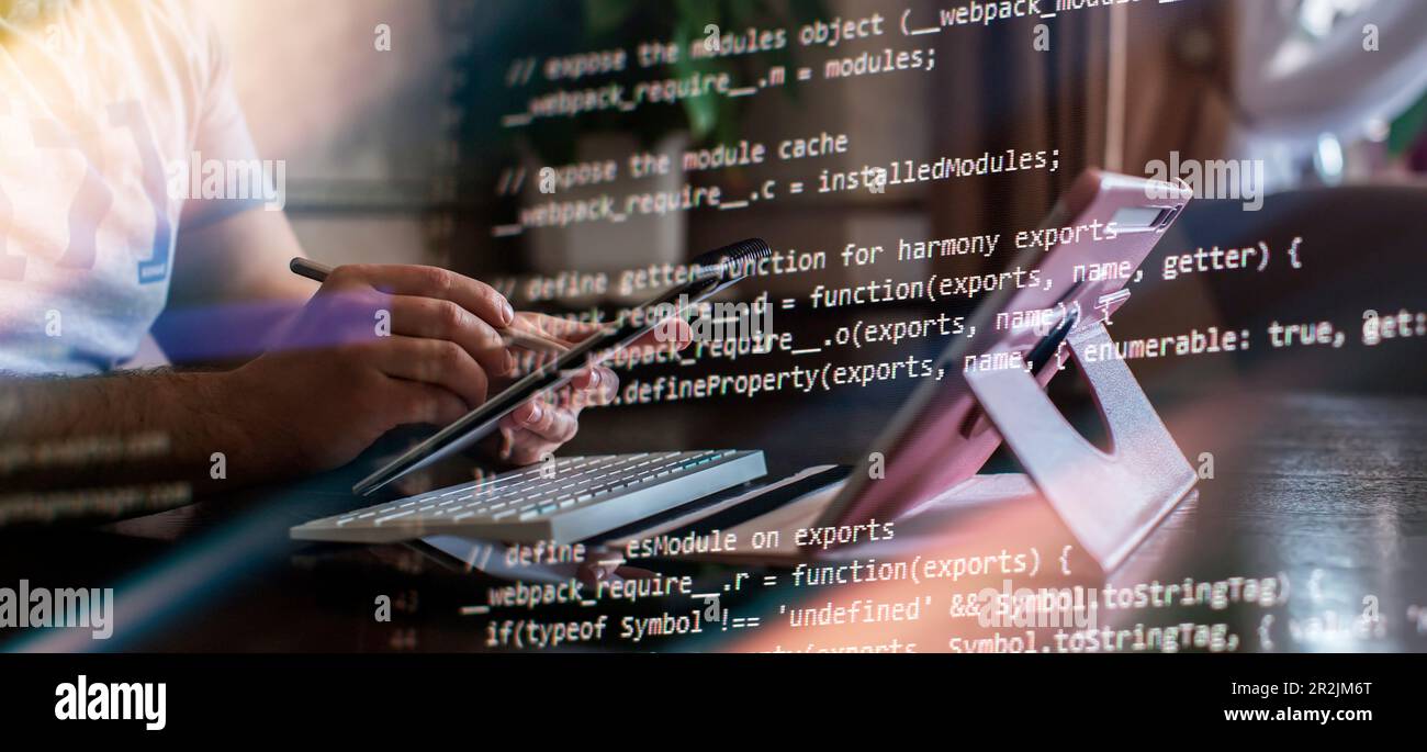 hatbot artificial coding coding background Digital software Stock Photo ...