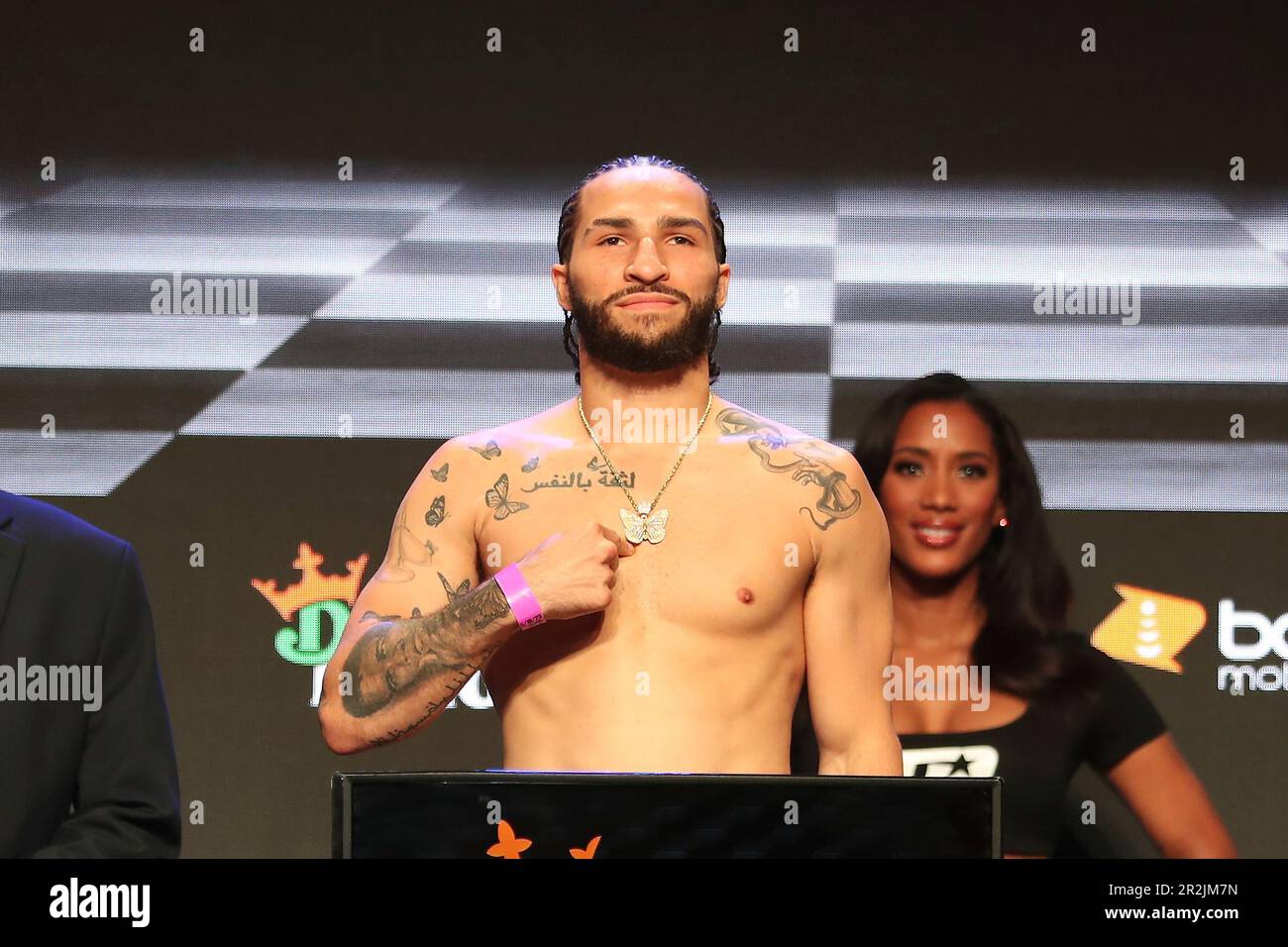 LAS VEGAS, NEVADA - MAY 19: (L-R) Nico Ali Walsh and Danny Rosenberger ...