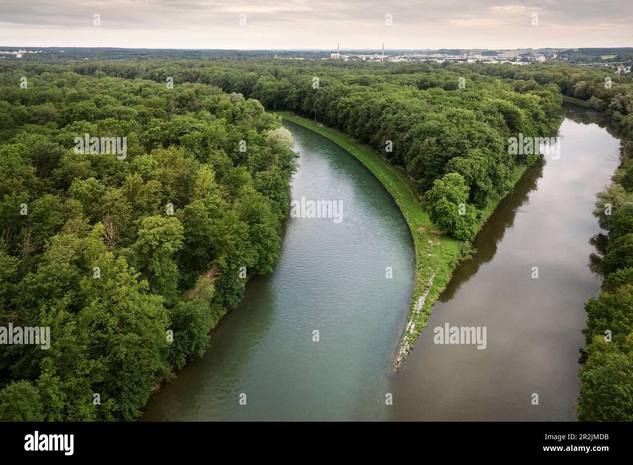 Confluence rivers iller danube germany hi-res stock photography and ...