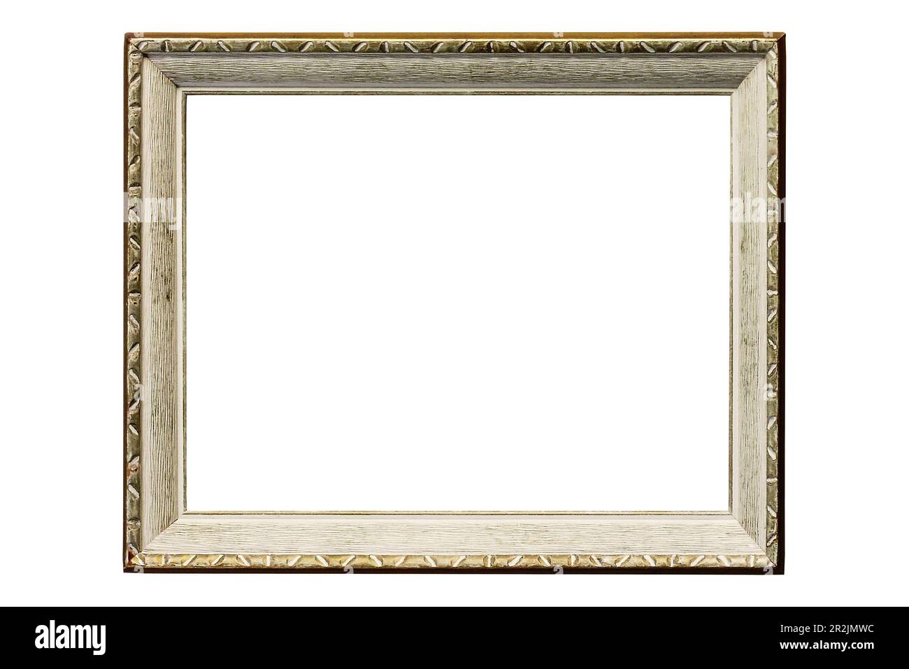 Artistic light yellow golden photo frame textured rectangle wooden ...