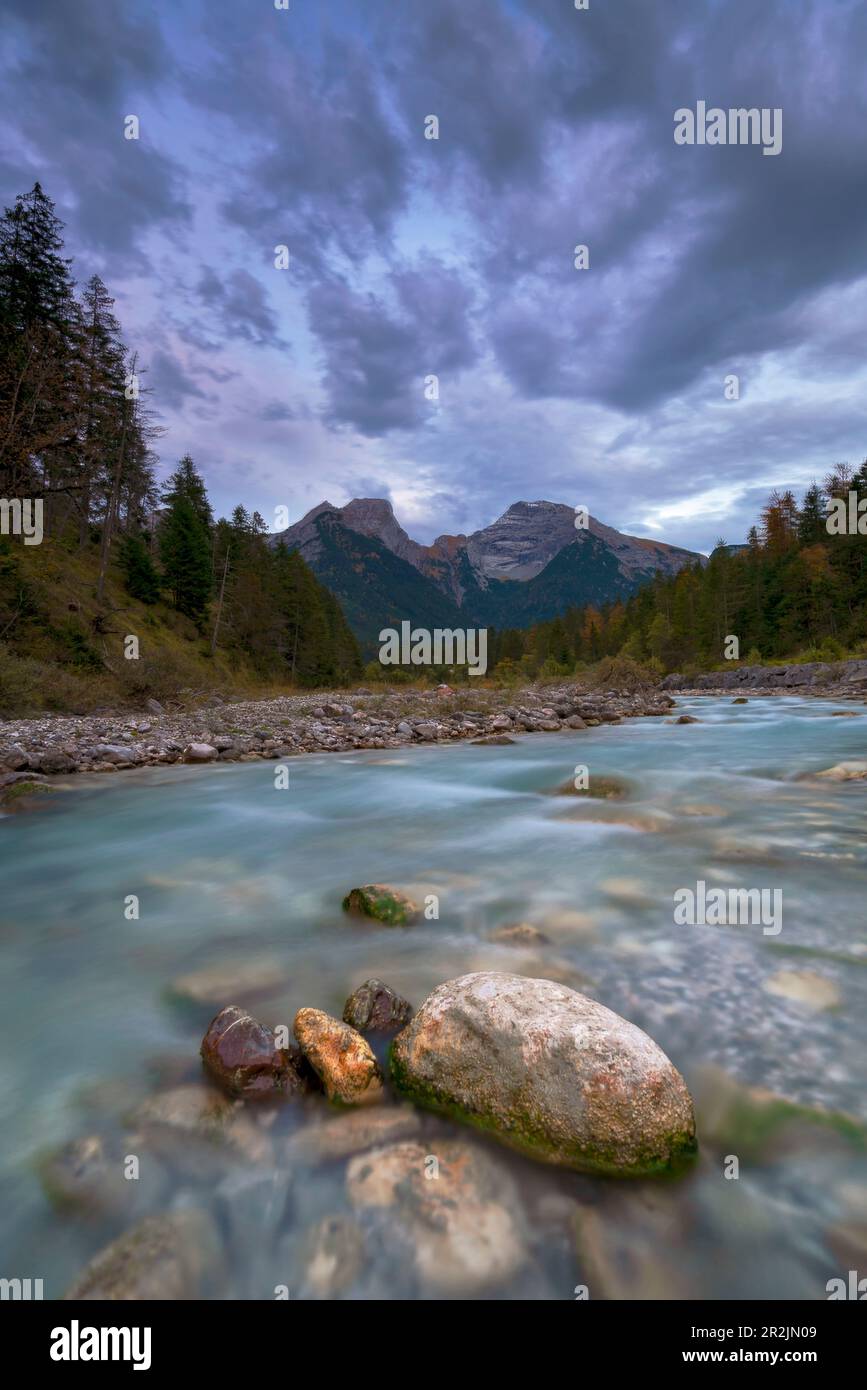 In the Karwendel mountains in the Riss Valley, Tirol, Austria Stock ...