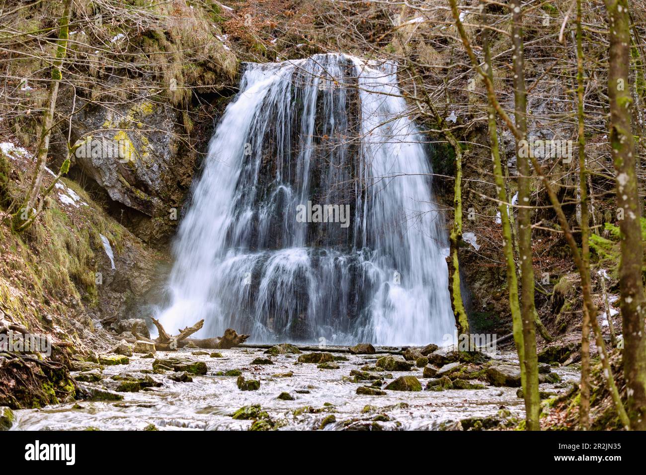 Josefsthal Waterfalls in Fischhausen-Neuhaus, near Schliersee in Upper ...