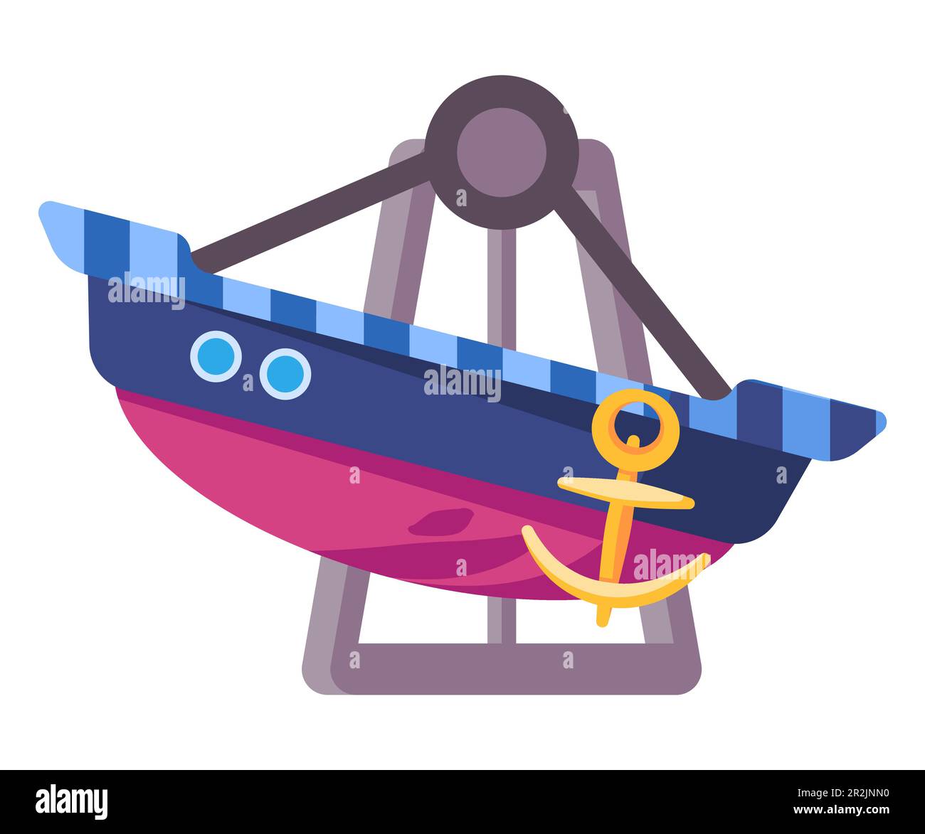 swing boat colorful amusement park festival holiday fun fairground ...