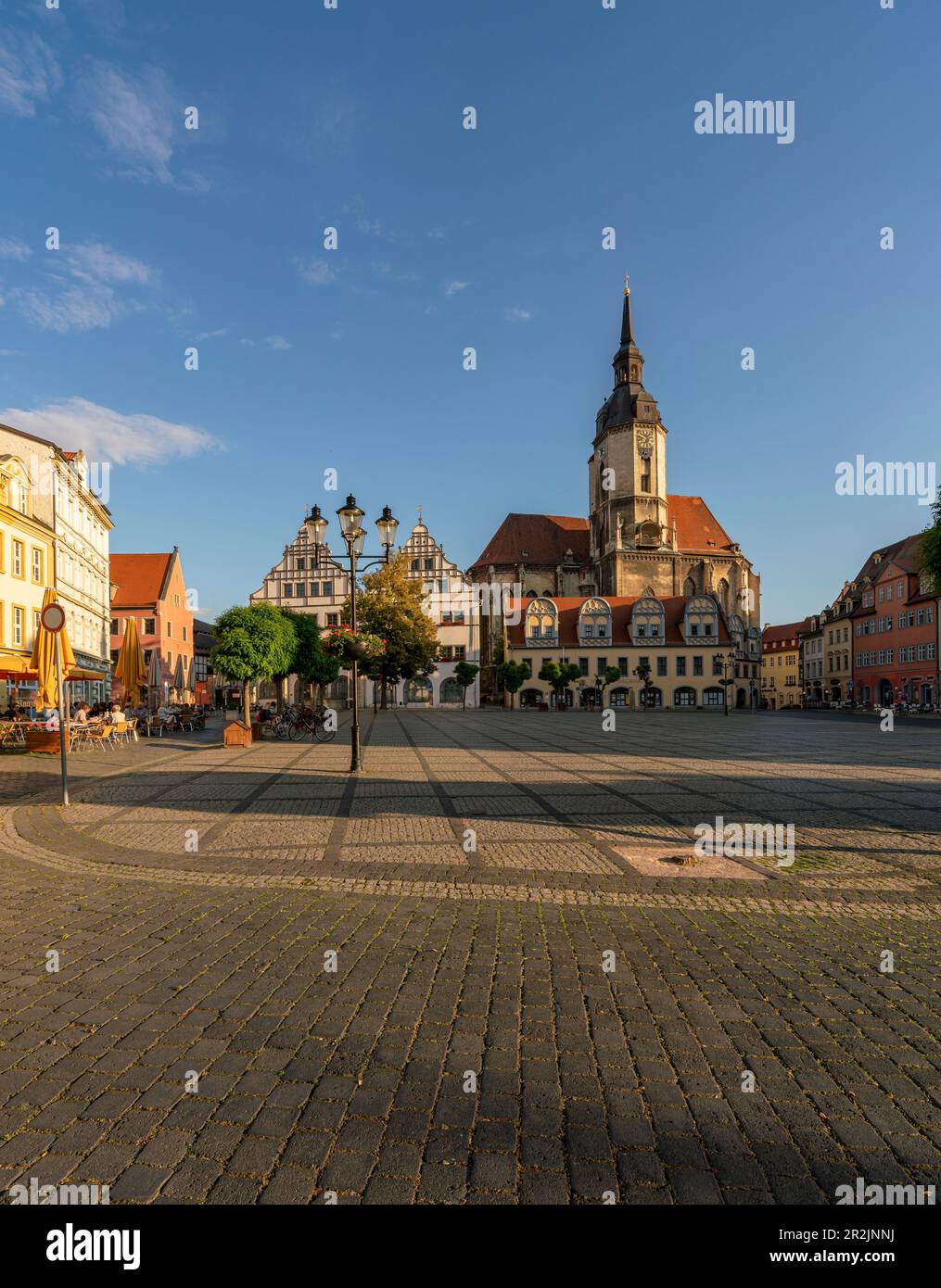 The Wenzel Church on the market square in Naumburg/Saale on the ...