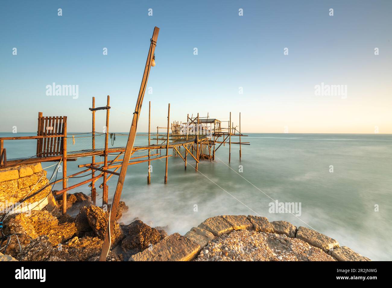The Costa dei Trabocchi at Marina di San Vito, Trabocco, Chieti ...