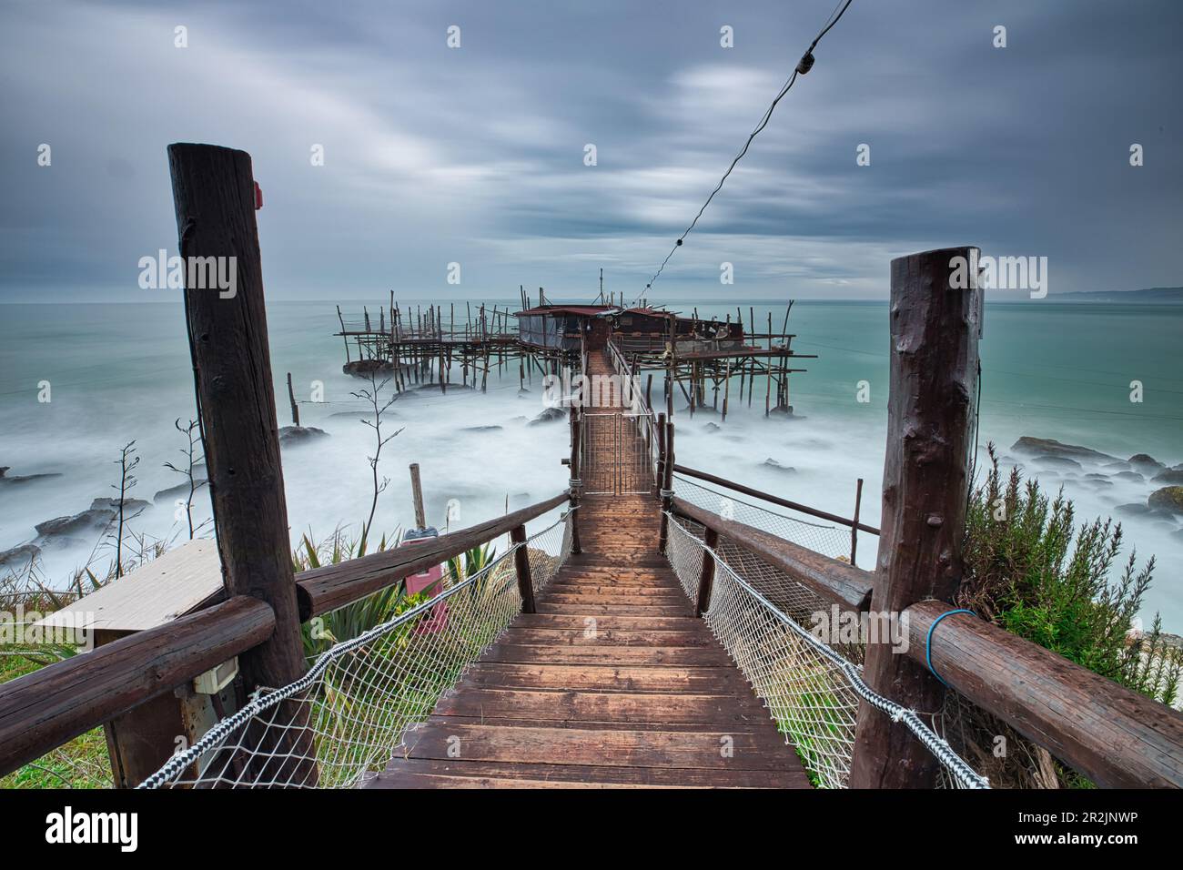 The Costa dei Trabocchi at Marina di San Vito, Trabocco, Chieti ...