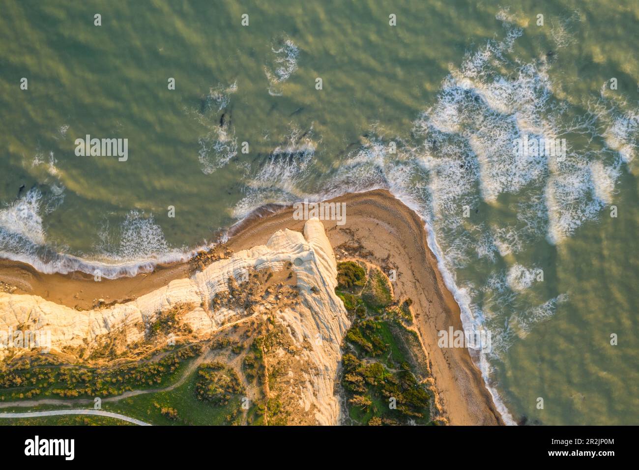 On the beach at Capo Bianco, Heraclea Minoa, Agrigento, Sicily, Italy ...