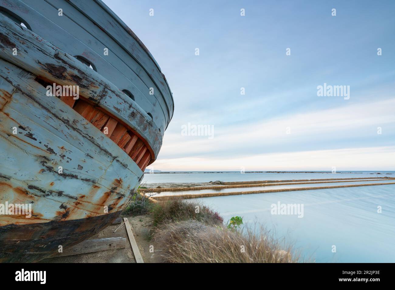 The Saline di Trapani, Torre Nubia, Sicily, Italy, Europe Stock Photo ...