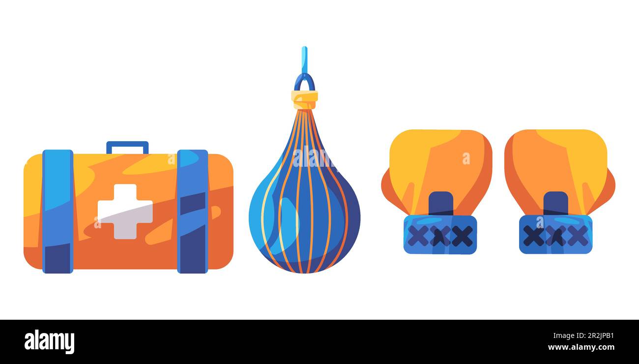 first aid and boxing training tools punch glove fight sport health ...