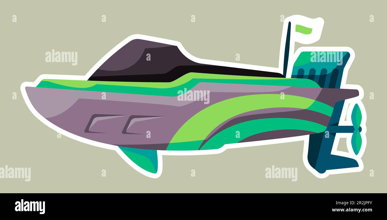 Speed boat fast ocean sea transportation modern vacation nature ...