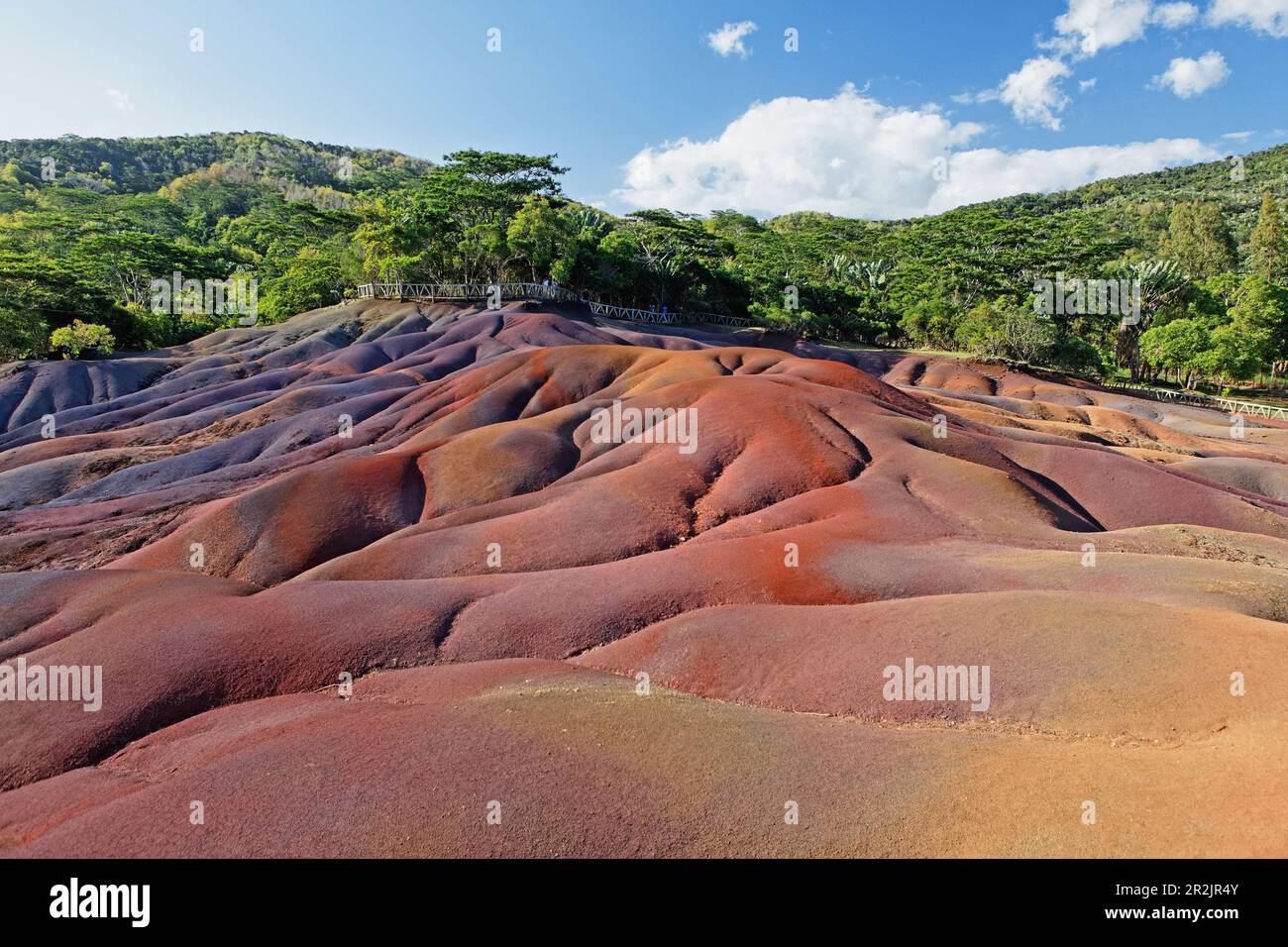 Seven-colours ground, Chamarel, Mauritius, Africa Stock Photo - Alamy