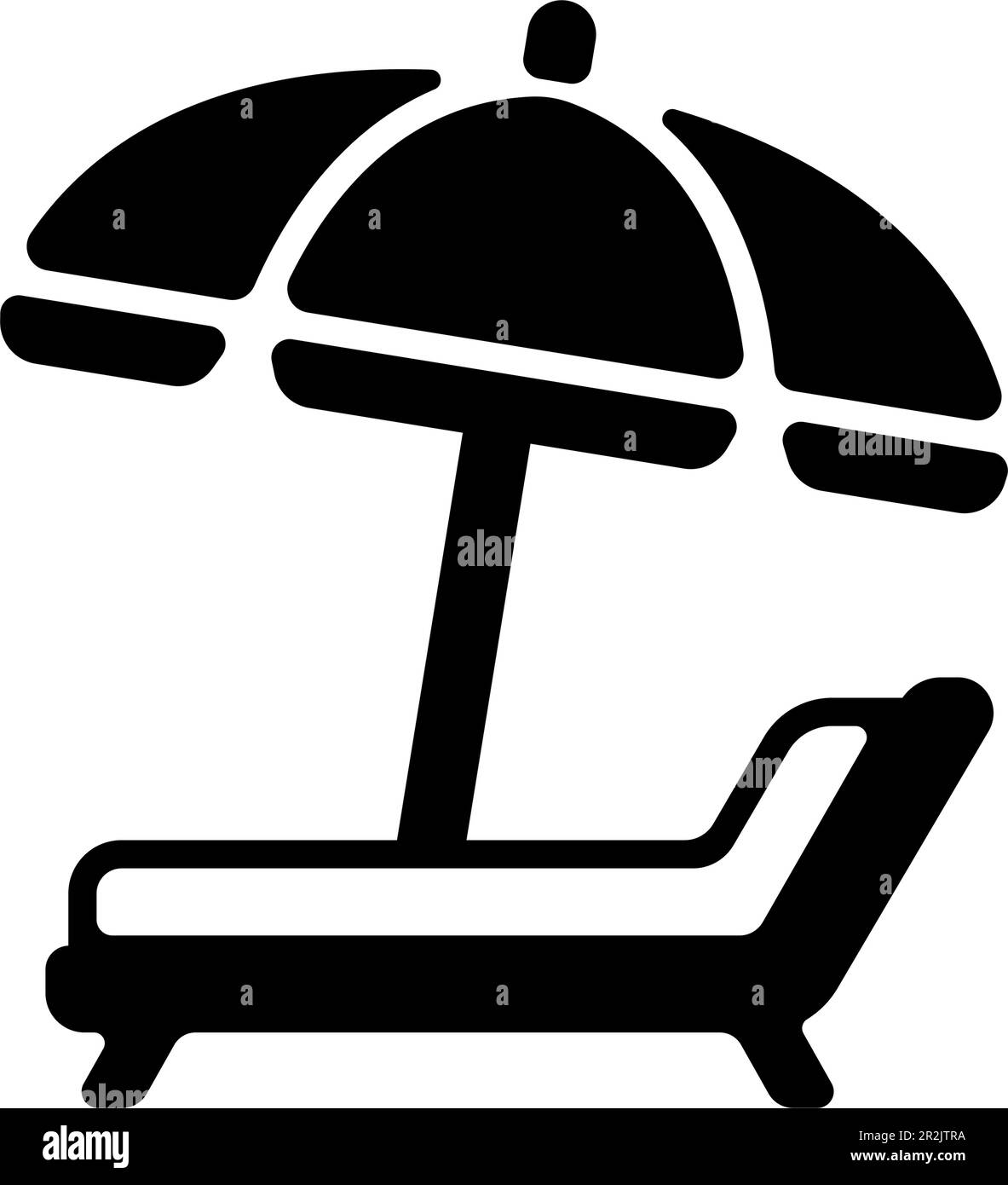 Beautiful summer landscape black Cut Out Stock Images & Pictures - Alamy