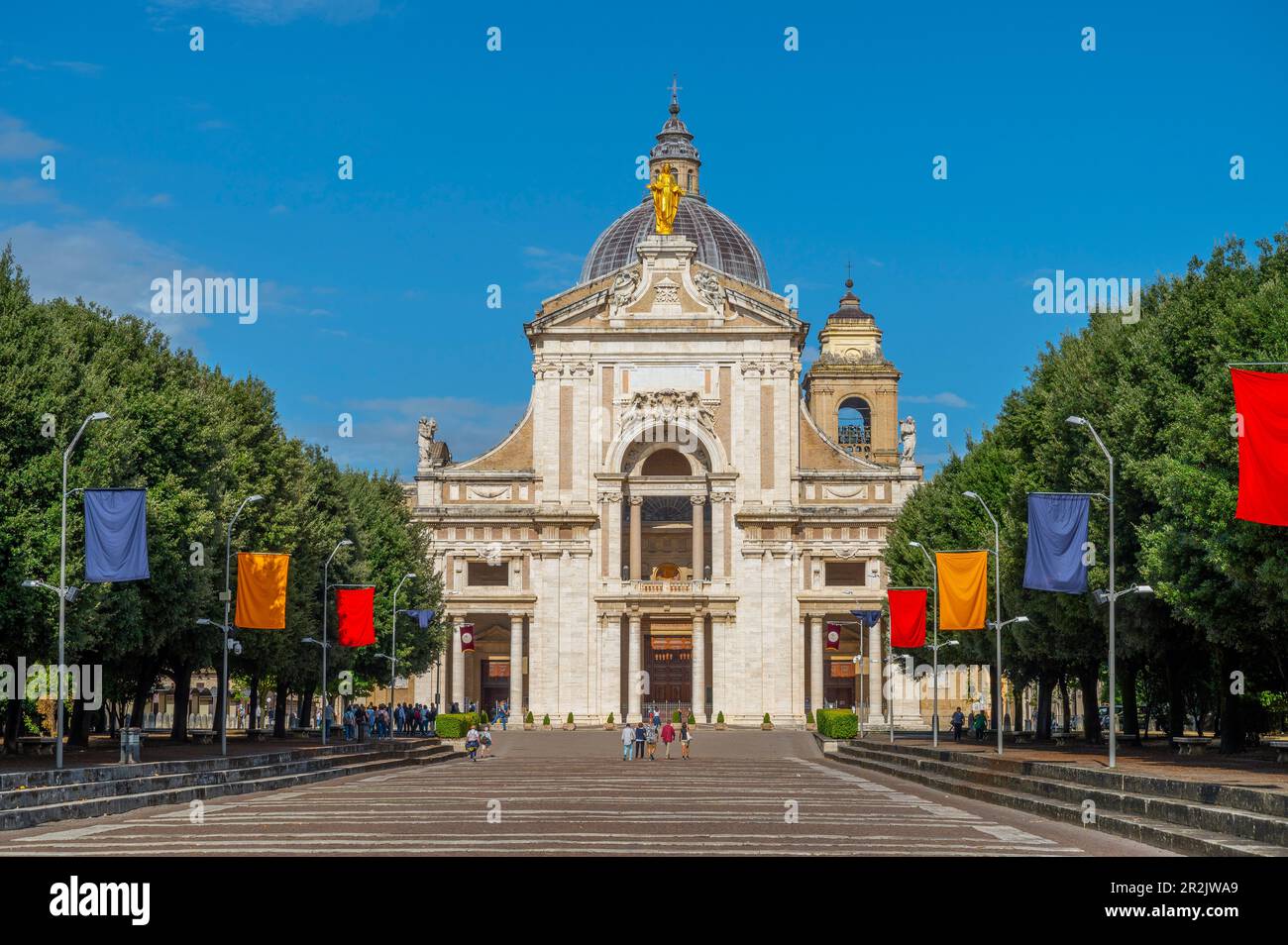 The Basilica Santa Maria degli Angeli in Assisi, Perugia Province ...