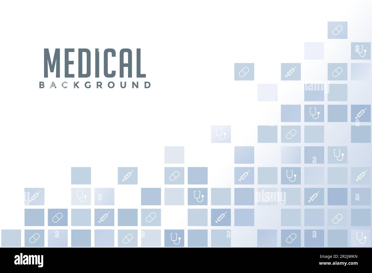gray background medicine squares geometry in vector and illustration ...