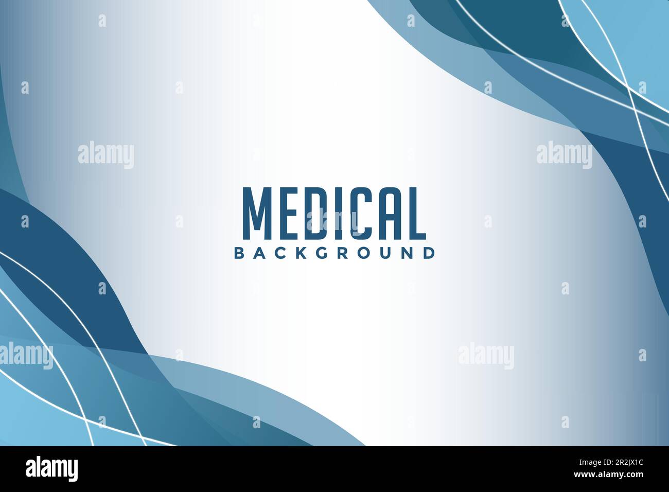 abstract blue background with gradient medicine vector smooth lines ...