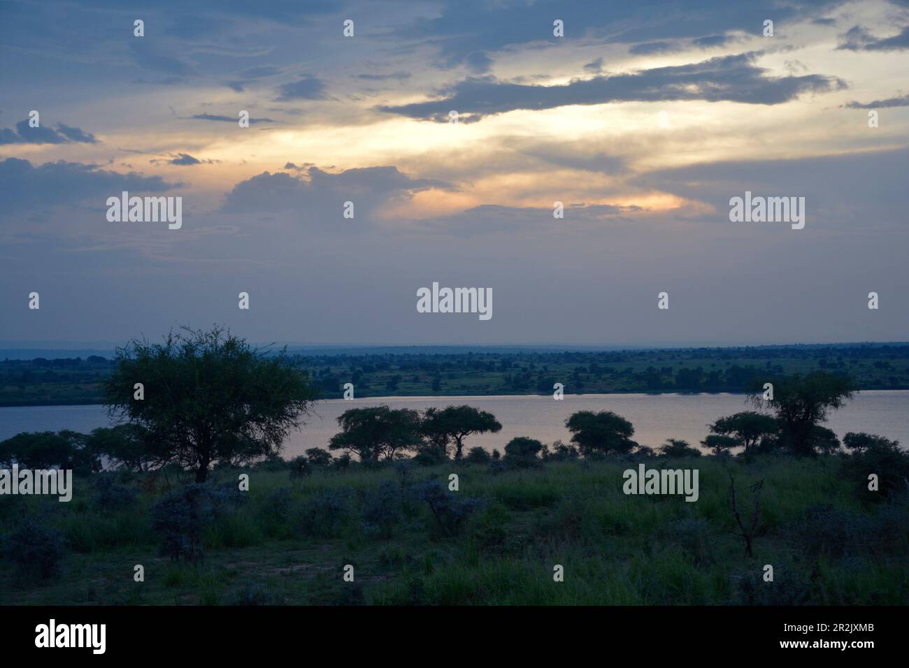 Uganda; Northern Region; Murchison Falls National Park; View of the ...