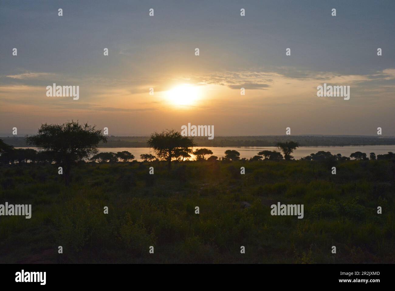 Uganda; Northern Region; Murchison Falls National Park; View of the ...