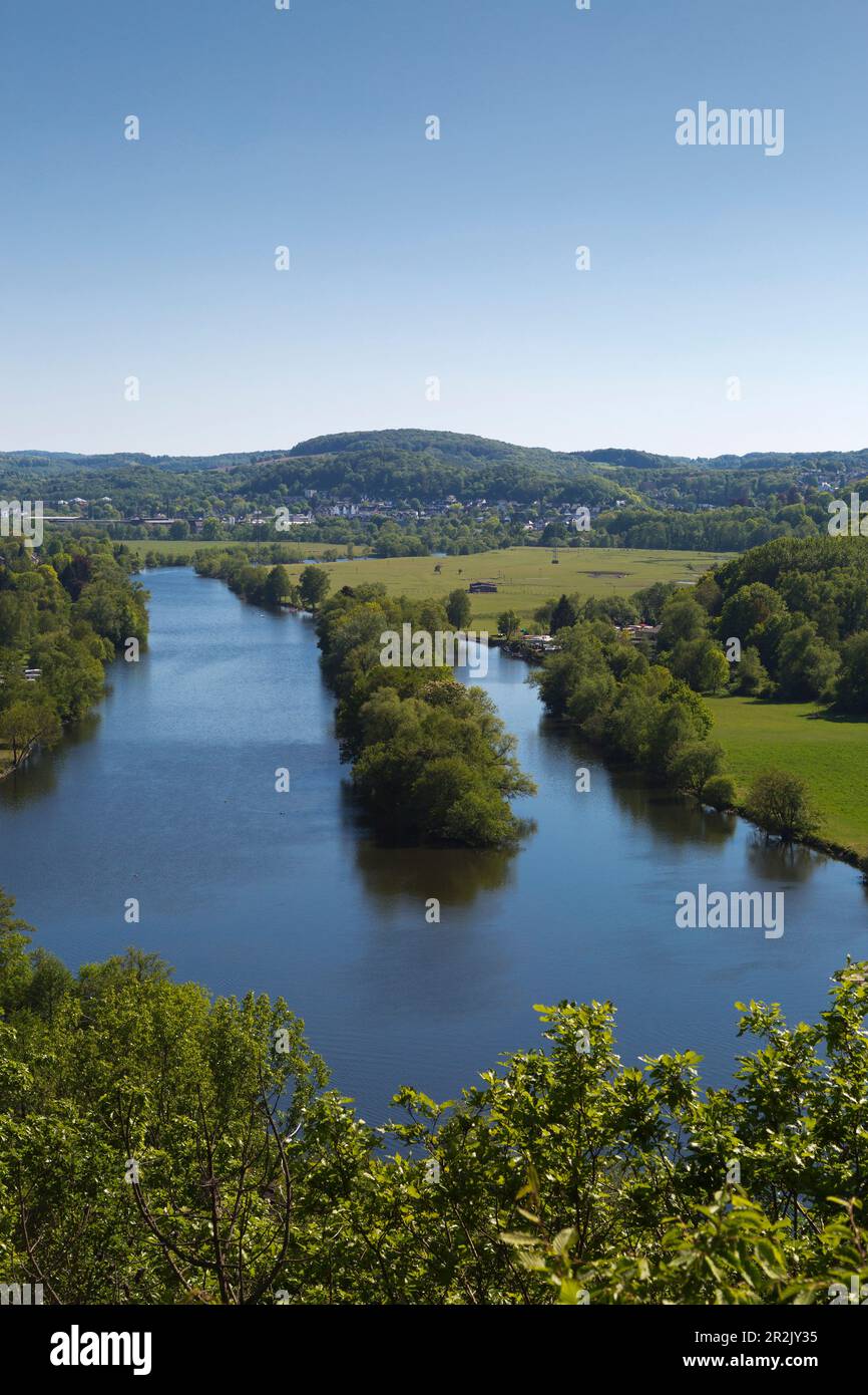 View from the Harkort Tower into the Ruhr Valley, in Wetter, Ruhr ...
