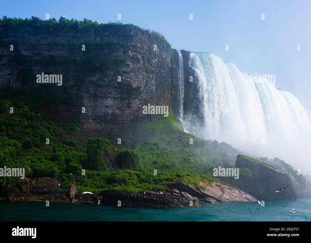 Cliff near Horseshoe Falls in Niagara Falls, Ontraio Stock Photo - Alamy