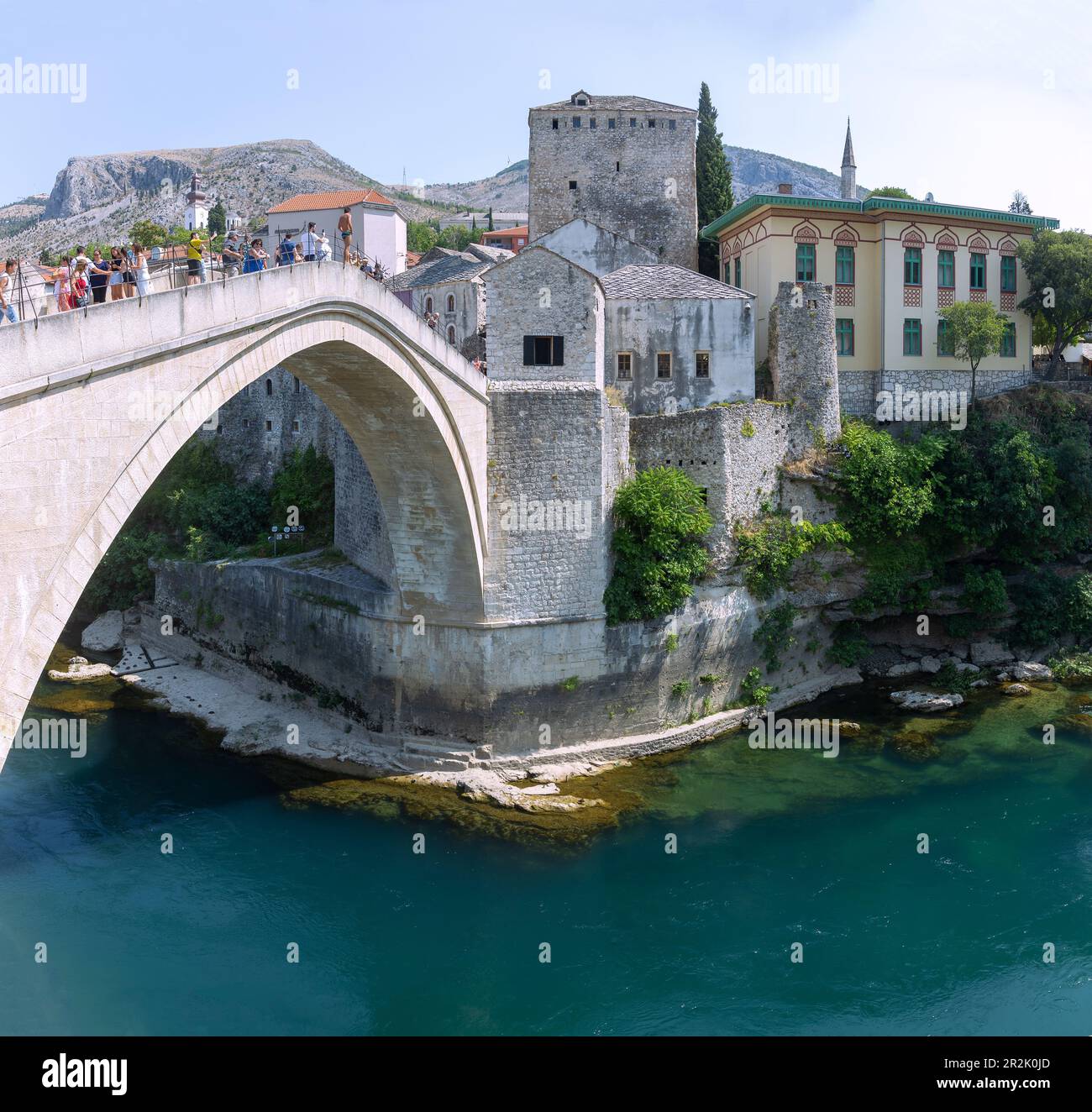 Mostar; Stari Most; Tara tower; Hercegusa tower Stock Photo - Alamy