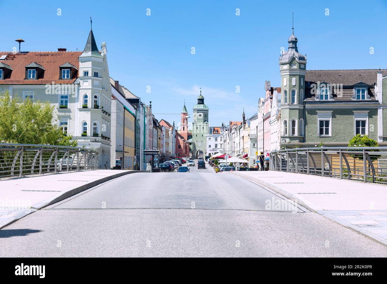 Vilsbiburg, Lower Town, town square, town hall, German gate Stock Photo ...