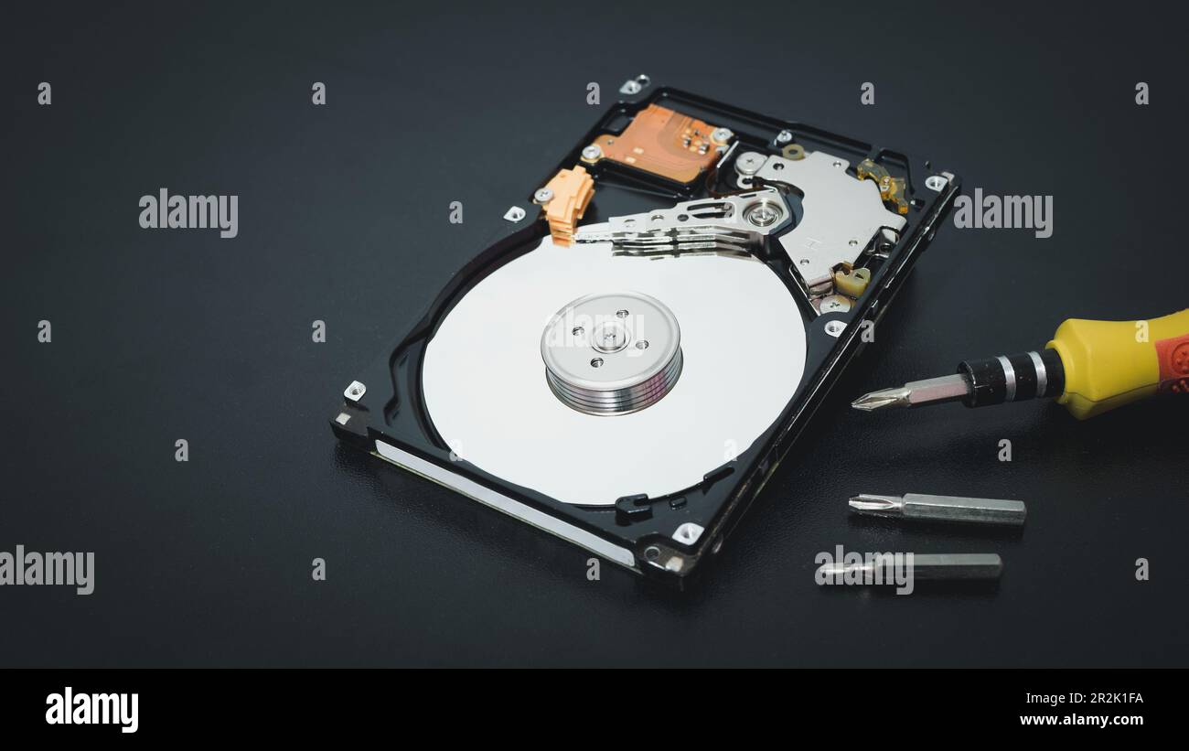 Memory repair concept. Repair of storage systems. Hard disk repair ...