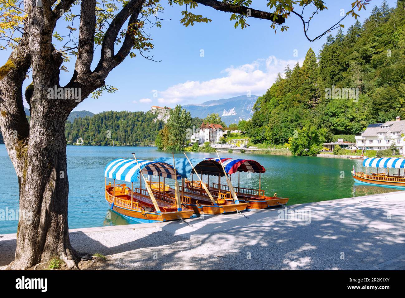 bled; Lake Bled; Bleyski degrees; Pletna rowing boats; Parish Church of ...