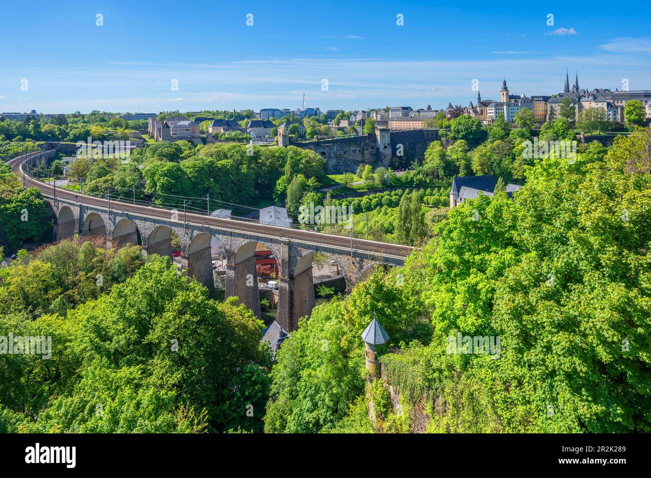 View of Luxembourg City, Grand Duchy of Luxembourg Stock Photo - Alamy