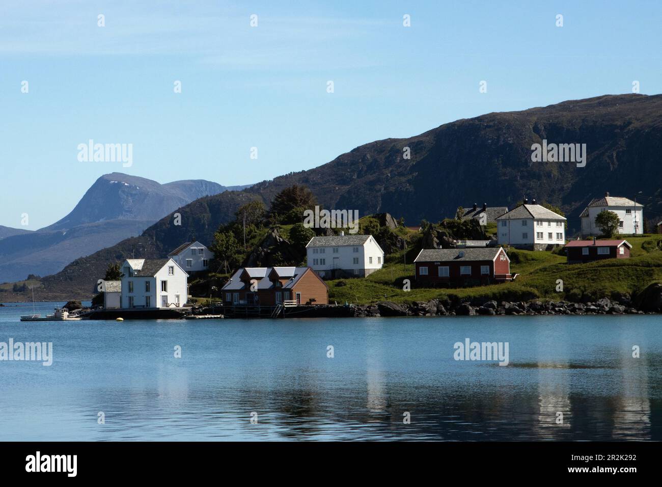 Ullahammaren an old trading post at Ulla,Haram,Sunnmøre,Norway with old ...