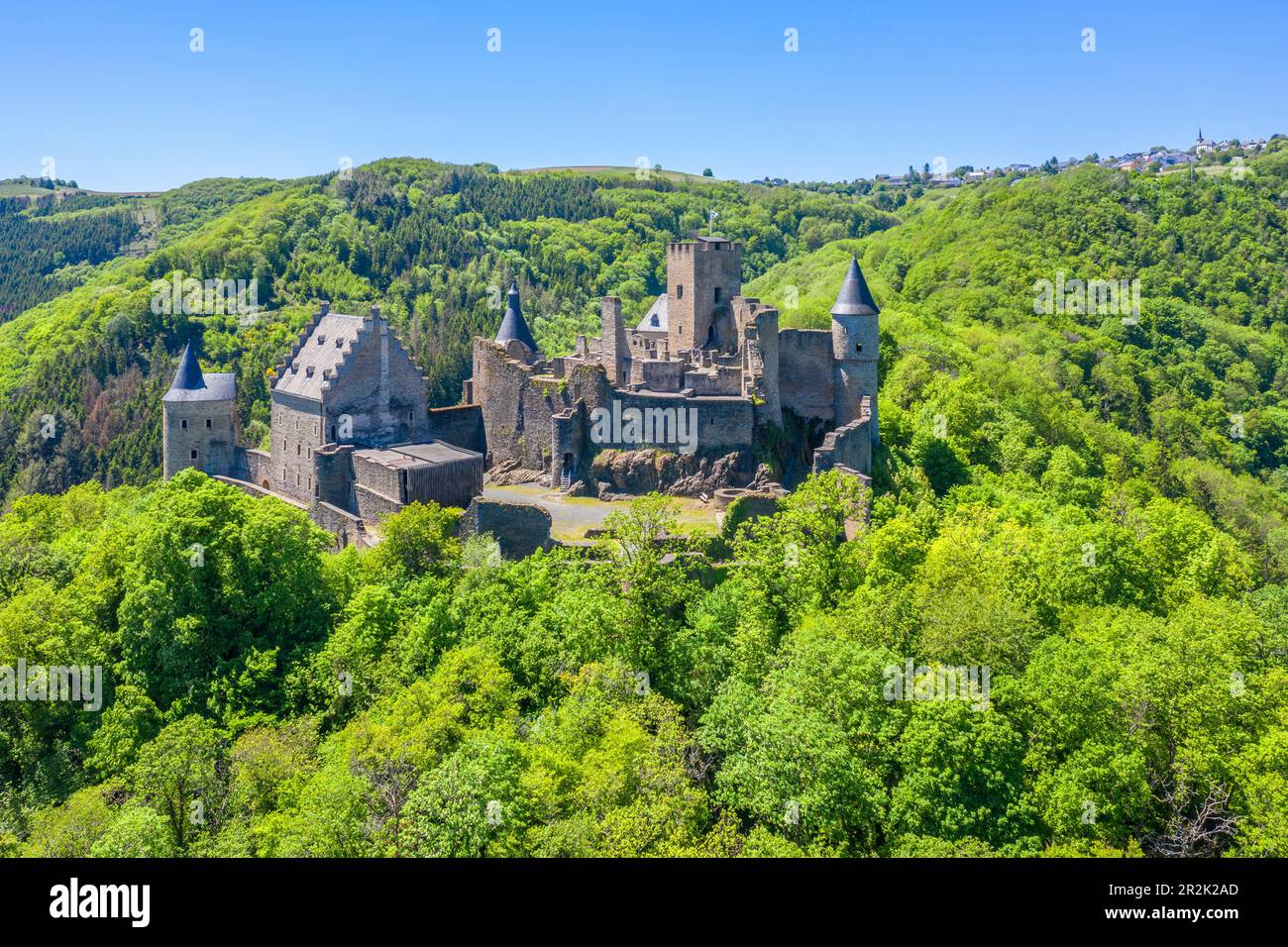 Ruins medieval bourscheid castle hi-res stock photography and images ...