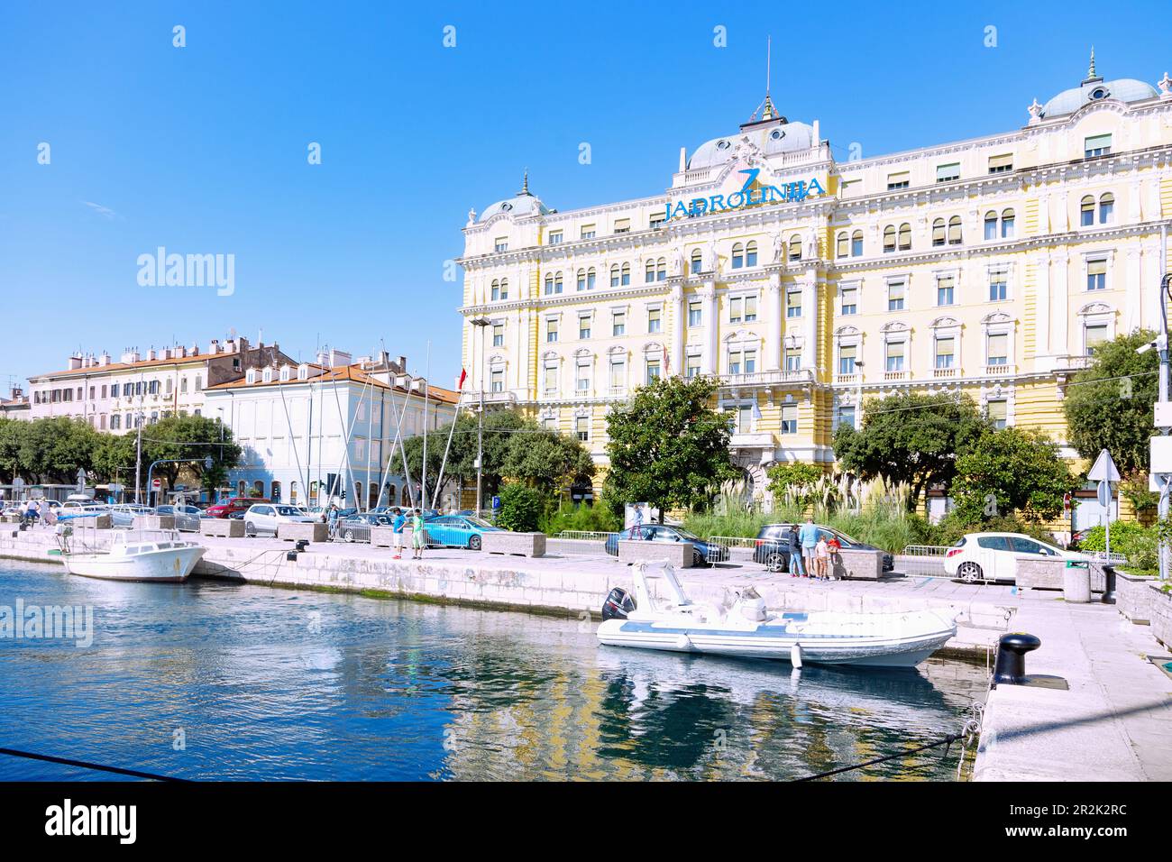 Rijeka; Riva, Palaca Jadran, Jadrolinja Stock Photo - Alamy