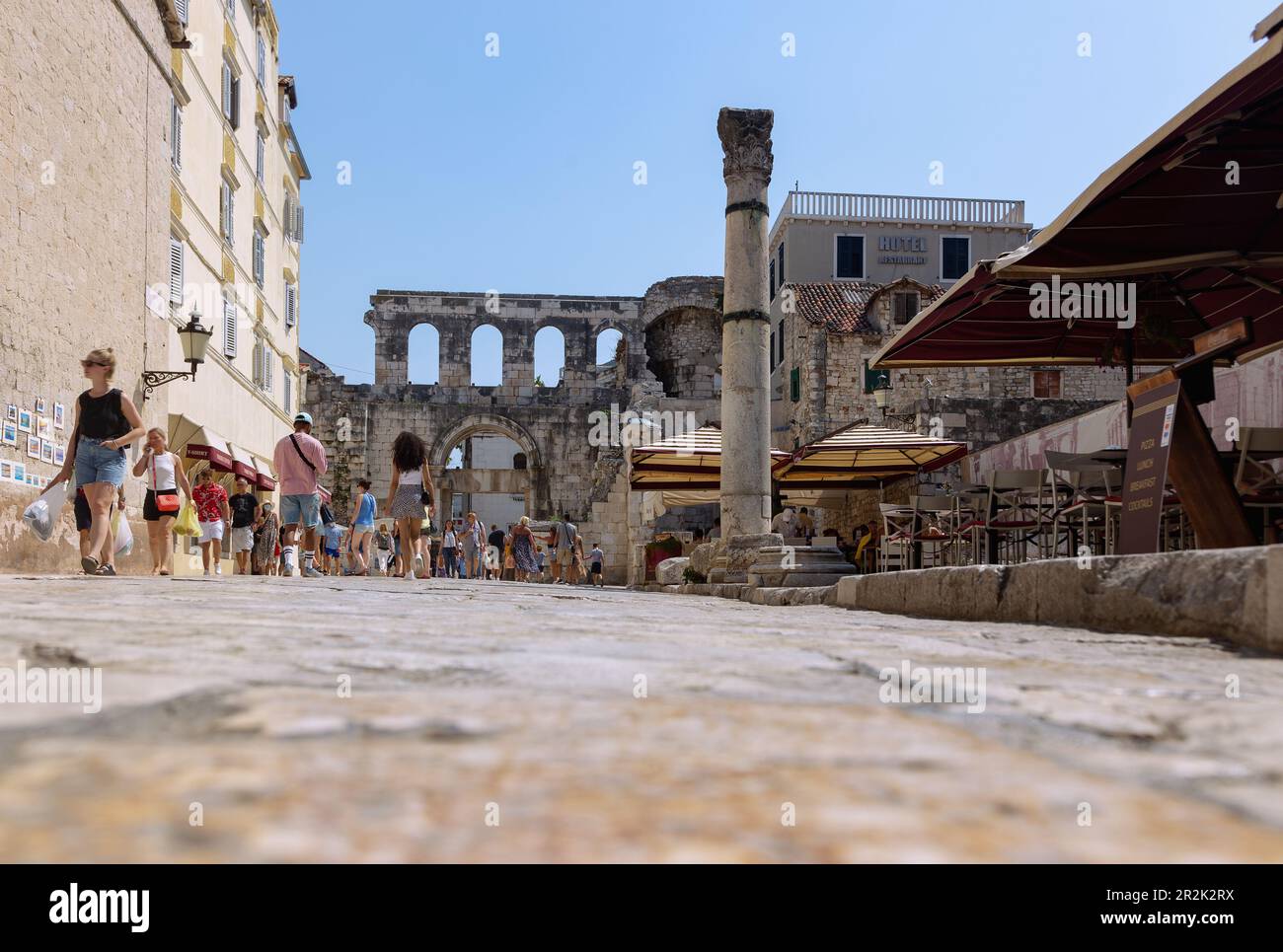 Split; Peristyle; Porta Argenta; Place at the Silver Gate Stock Photo ...