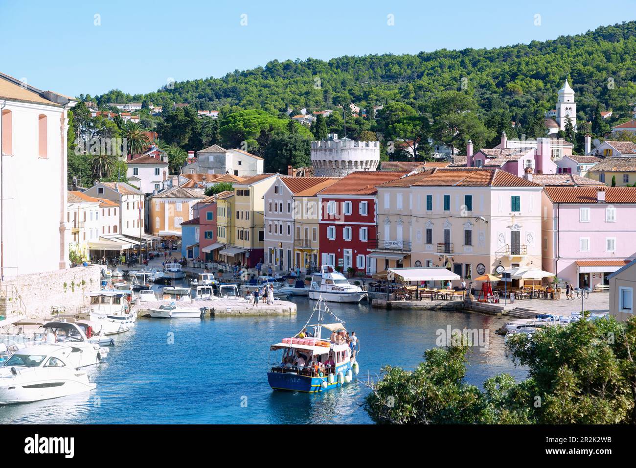 Veli Lošinj; Island Lošinj, port Stock Photo - Alamy