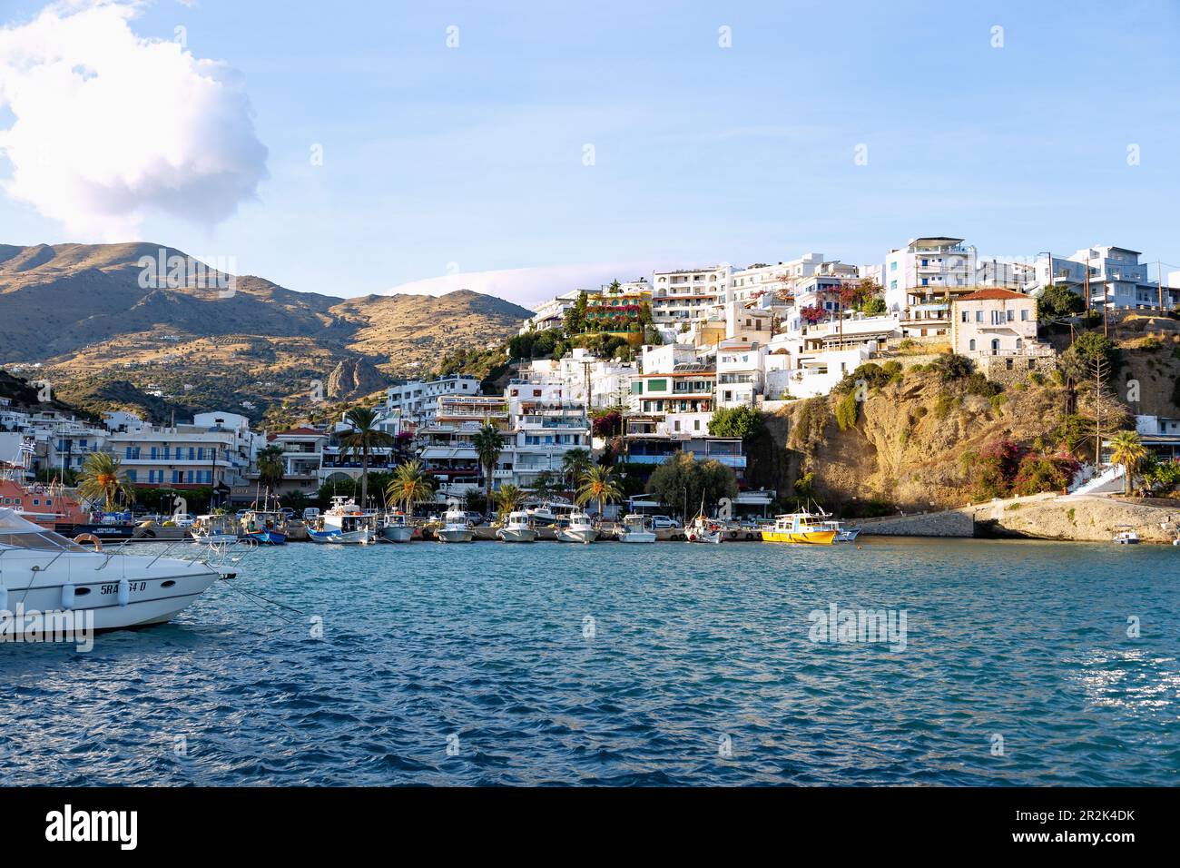 Agia Gallini; port Stock Photo - Alamy