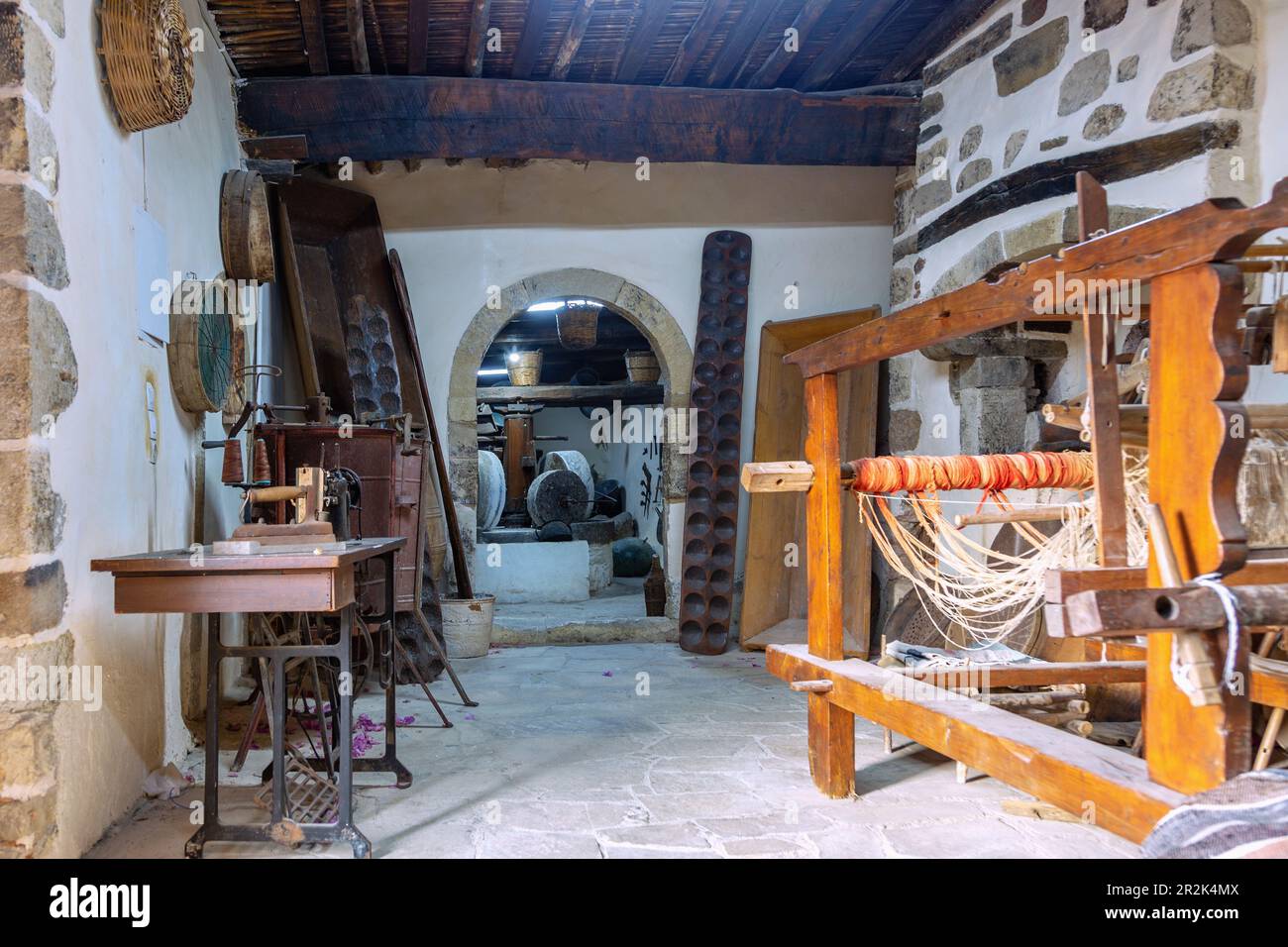 Monastery of Moni Odigitria, folklore museum Stock Photo - Alamy