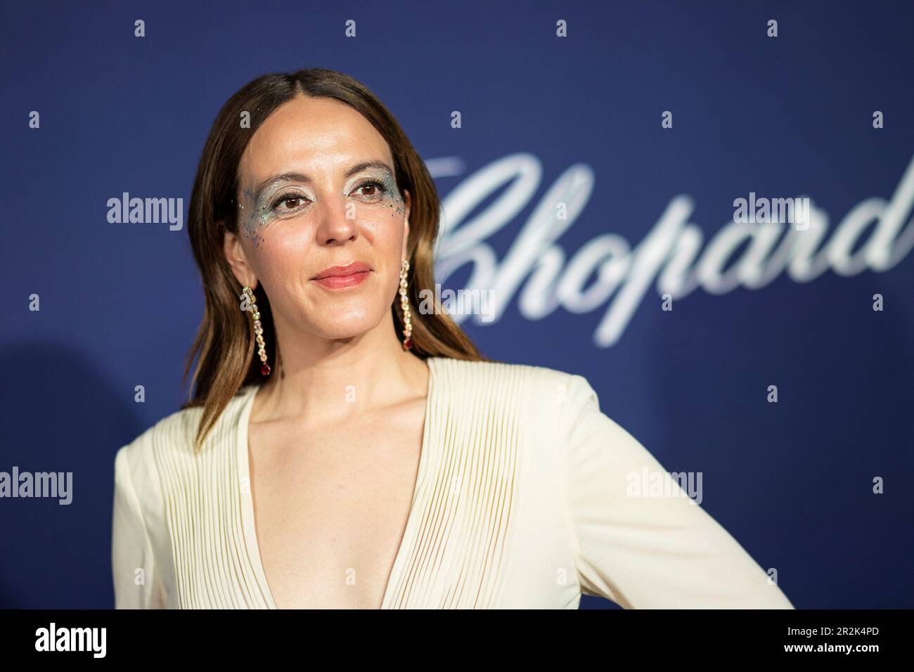 Monia Chokri poses for photographers upon arrival at the Chopard trophy ...