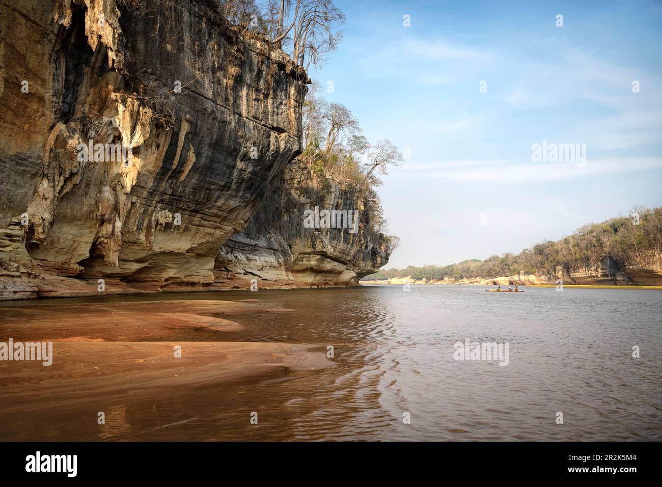 Karst landscape on the Manambolo River, Tsingy de Bemaraha National ...