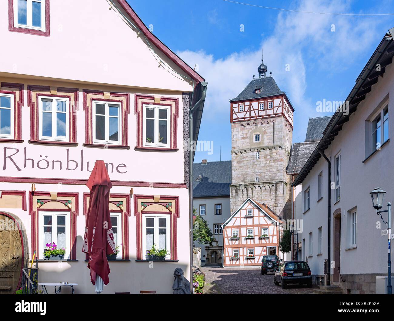 bishop's home; Church square, center tower, Rhönblume Stock Photo - Alamy