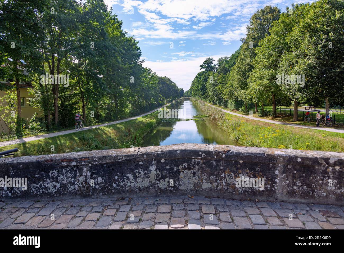 Ludwig-Danube-Main Canal; Canal between Röthenbach and Worzeldorf Stock ...