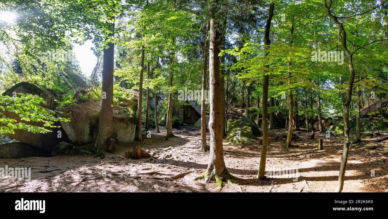 Rock labyrinth Luisenburg; Wunsiedel Stock Photo - Alamy