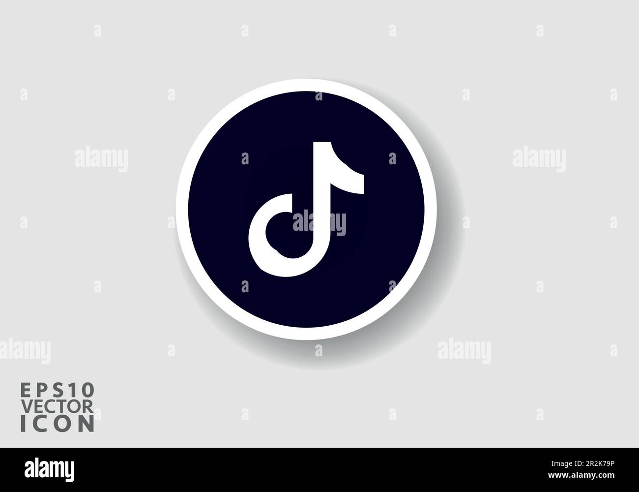 TikTok logo vector is a stylized representation of the logo for the ...