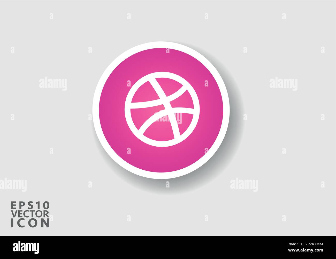 Dribbble logo vector is a stylized representation of the logo for the ...