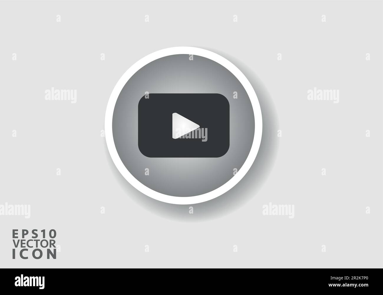 Youtube White Vector Logo