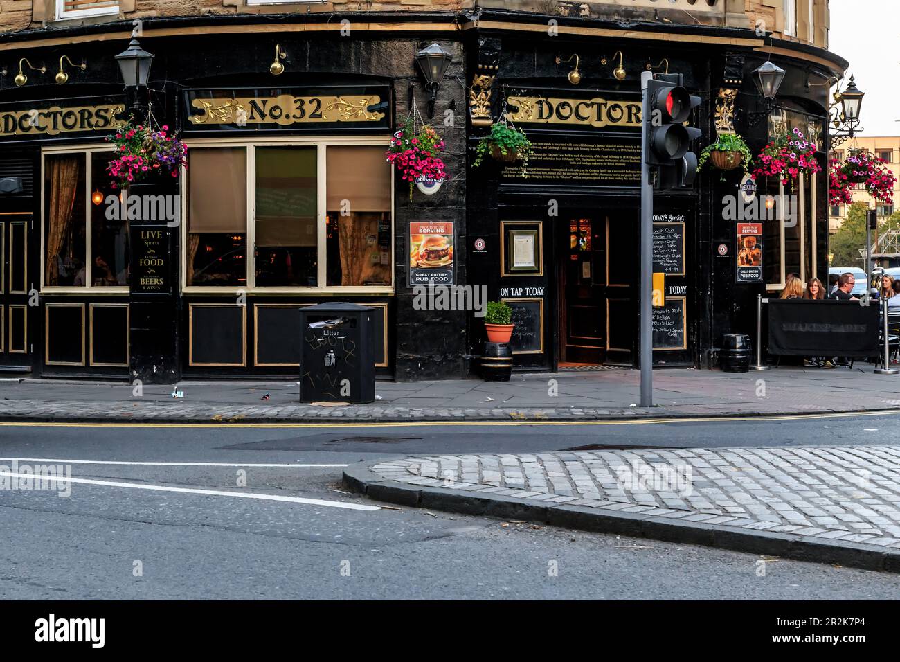 EDINBURGH, GREAT BRITAIN - SEPTEMBER 10, 2014: This is the facade of ...